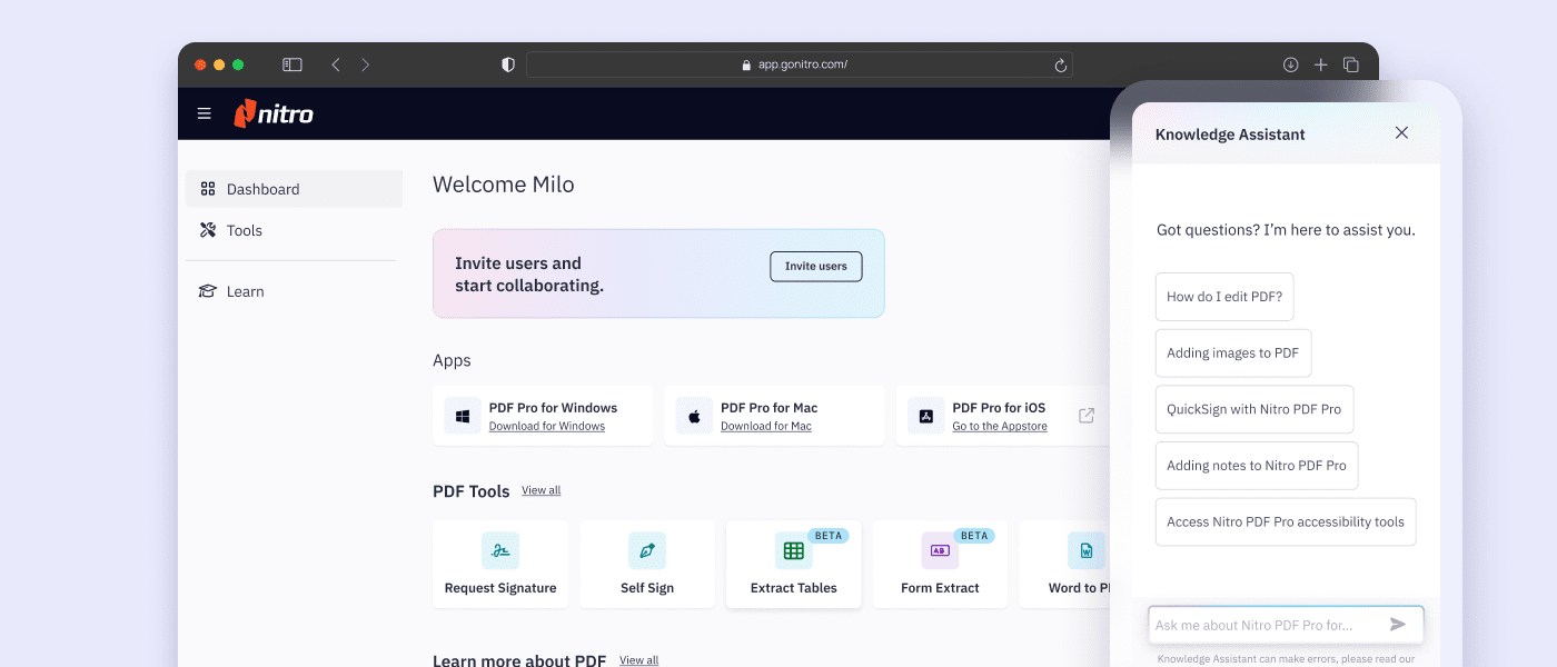 PDF & eSign Software | Smart Document Solutions | Nitro Software